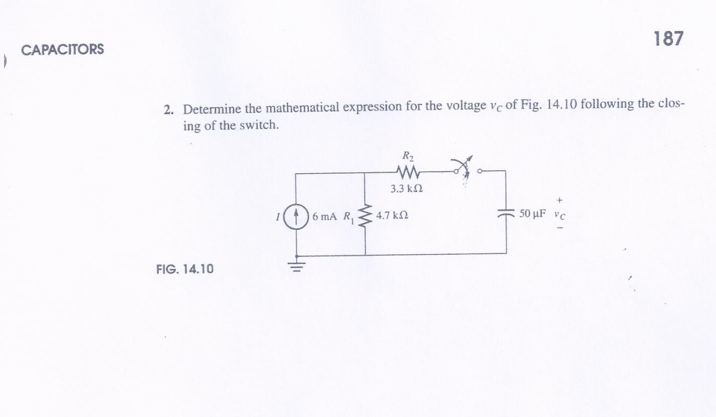 Solved Hi Chegg, I need help solving this capacitor problem. | Chegg.com