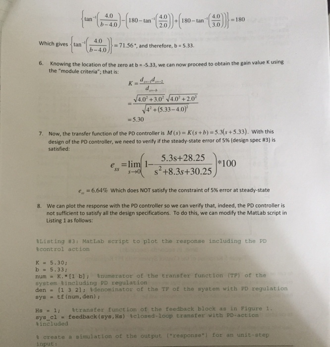 Solved Provide The Matlab Code To Plot The New Root Loci To 5486