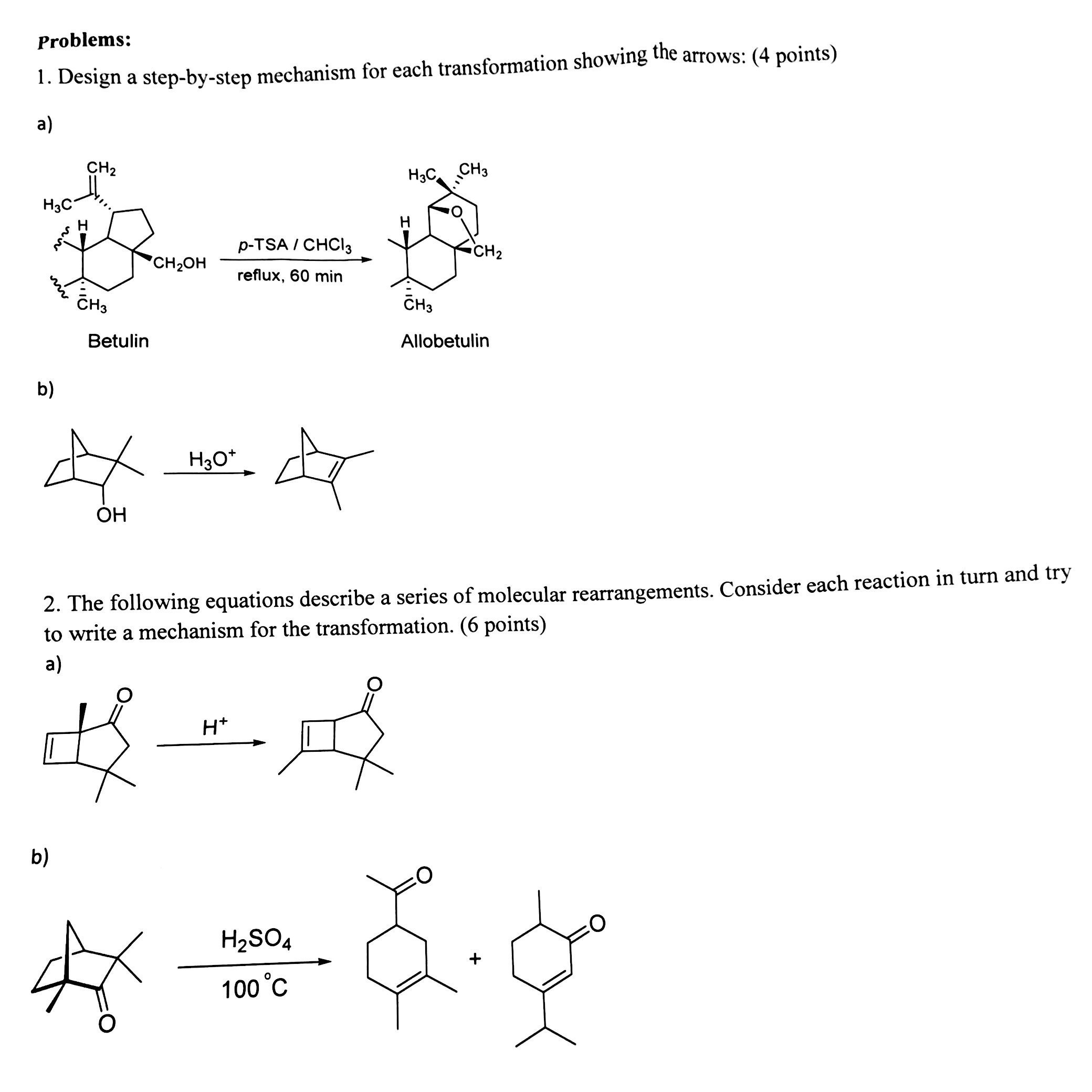 Problems: 1. Design a step-by-step mechanism for each | Chegg.com
