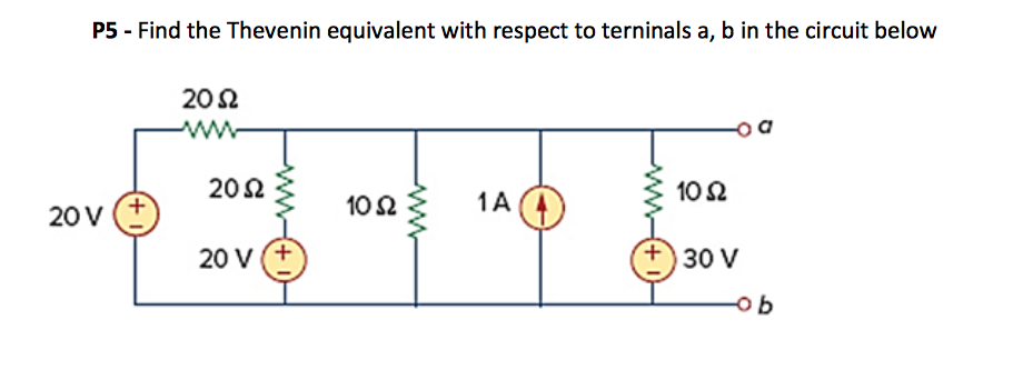 Solved Find the Thevenin equivalent with respect to | Chegg.com