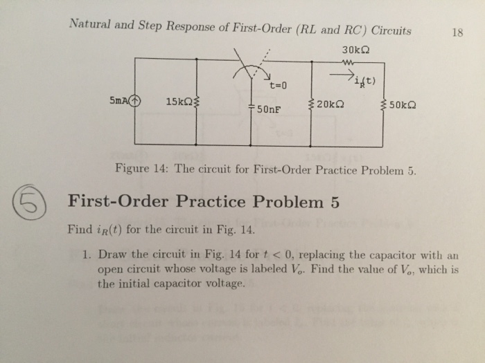 Solved Natural and Step Response of First-Order (RL and RC) | Chegg.com