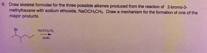 Solved Draw skeletal formulas for the three possible alkenes | Chegg.com