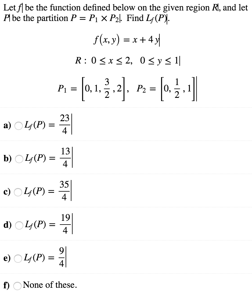 Solved Let f be the function defined below on the given | Chegg.com Solved Let f be the function defined below on the given | Chegg.com