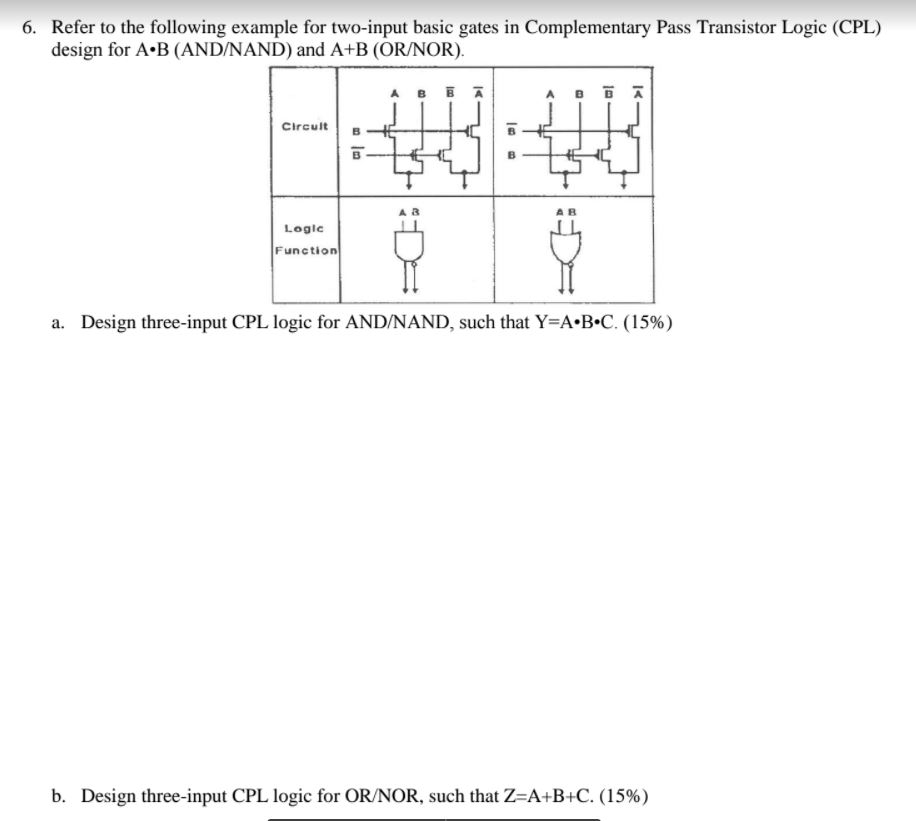 Solved Refer to the following example for two-input basic | Chegg.com