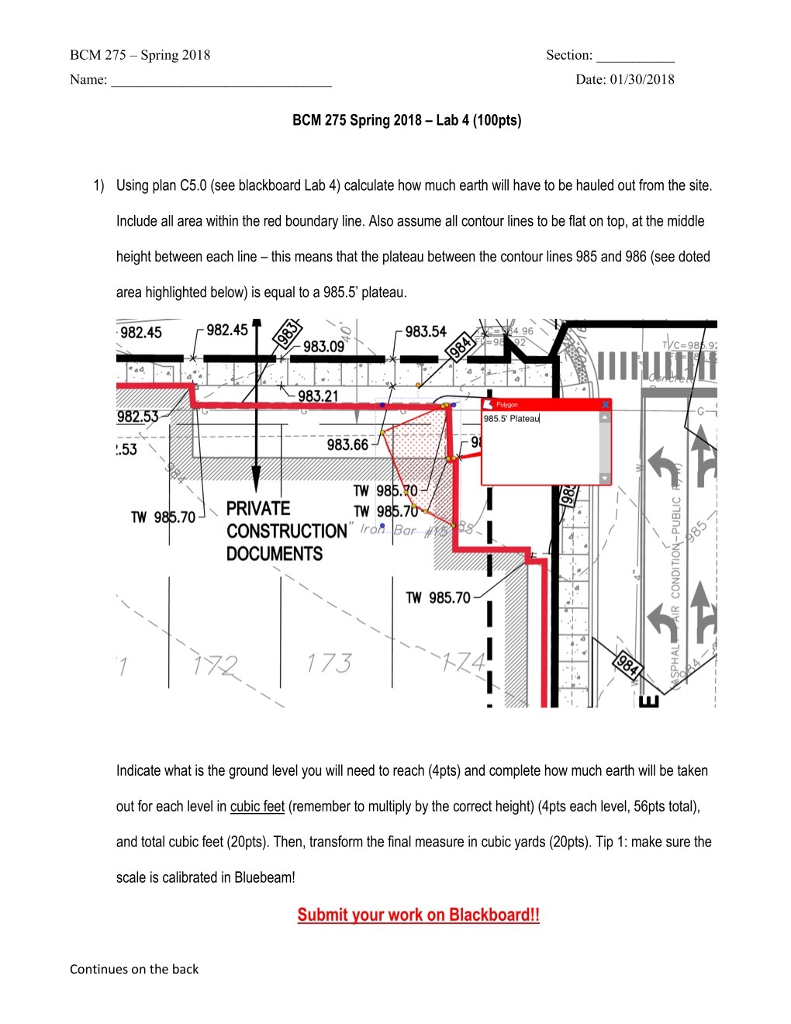 a) What is the final ground level (lowest level you | Chegg.com