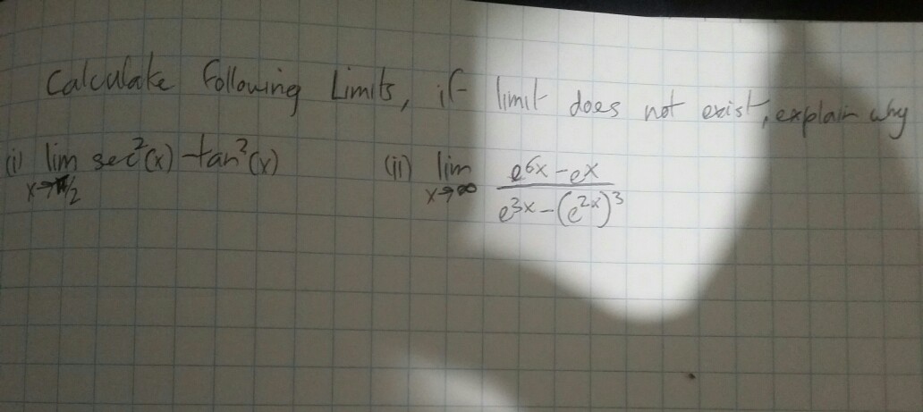 Solved Calc ollo mits,limi does 2. lim se | Chegg.com