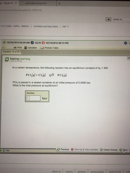 Solved At a certain temperature, the following reaction has | Chegg.com