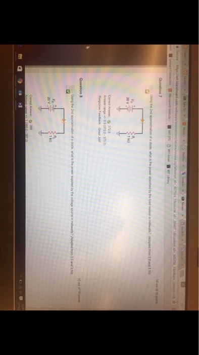 Solved Using the 2nd approximation of a diode, what is the | Chegg.com