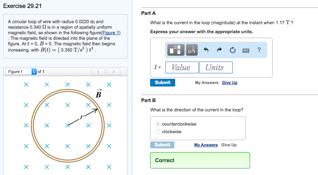 Solved A circular loop of wire with radius 0.0220 m and | Chegg.com