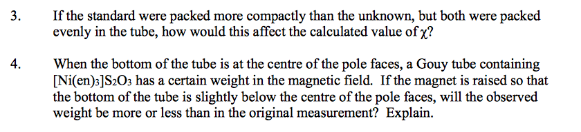 Solved If the standard were packed more compactly than the | Chegg.com
