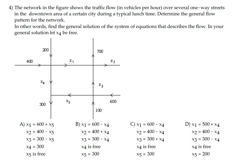 Solved The network in the figure shows the traffic flow (in | Chegg.com