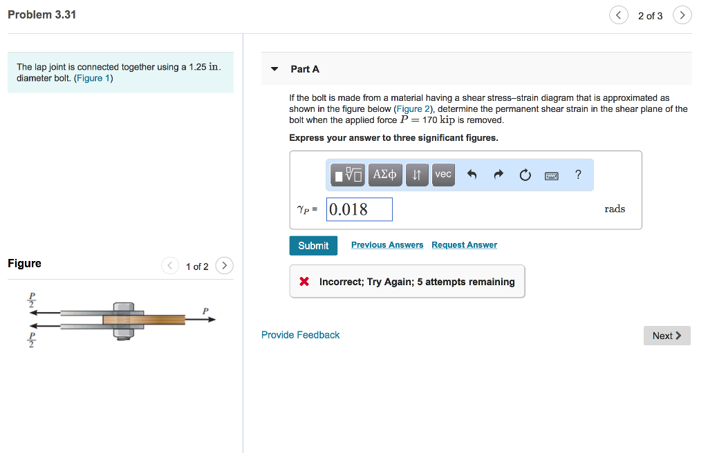 Solved Problem 3.31 2013 ?| The lap joint is connected | Chegg.com