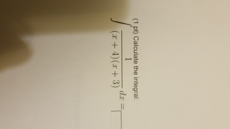 Solved 1 pt) Evaluate the indefinite integral 64 1 1 pt) | Chegg.com