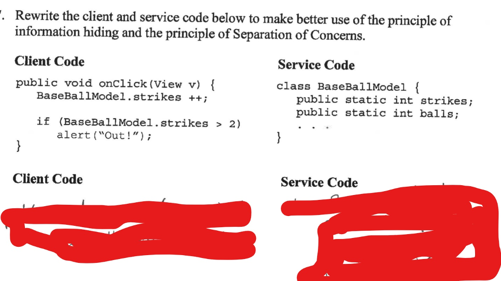 Solved Rewrite the client and service code below to make | Chegg.com