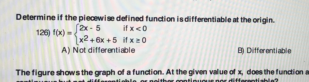 Solved Determine If The Piecewise Defined Function Is