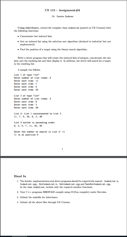 Solved Using inheritance, extend the template class | Chegg.com