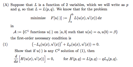 Solved (A) Suppose that L is a function of 2 variables, | Chegg.com