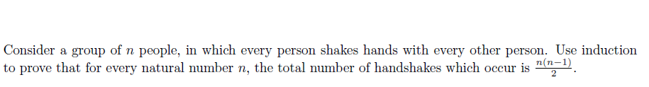 Solved Consider a group of n people, in which every person | Chegg.com