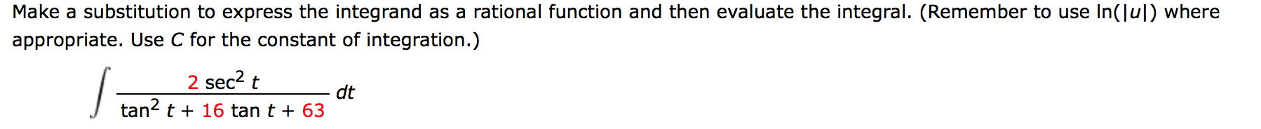 Solved Make a substitution to express the integrand as a | Chegg.com