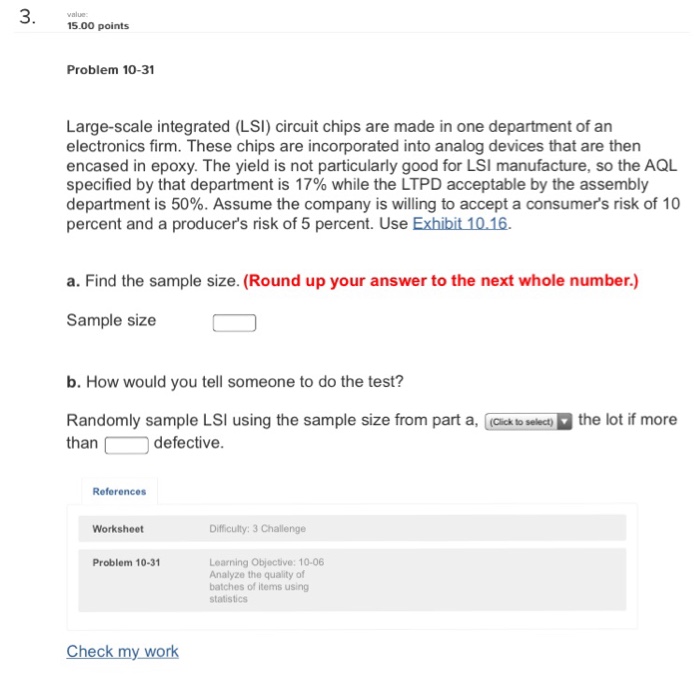 Solved Large-scale integrated (LSI) circuit chips are made | Chegg.com