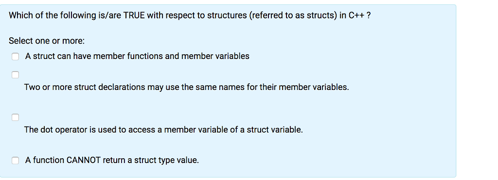 Solved Which of the following is/are TRUE with respect to | Chegg.com