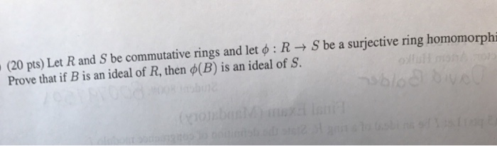 Solved Let R and S be commutative rings and let phi:R | Chegg.com