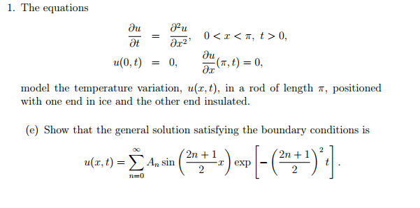 Solved The equations partial differential u/partial | Chegg.com