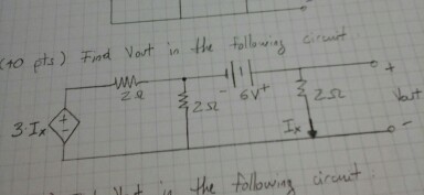 Solved solve the following circuit analysis | Chegg.com