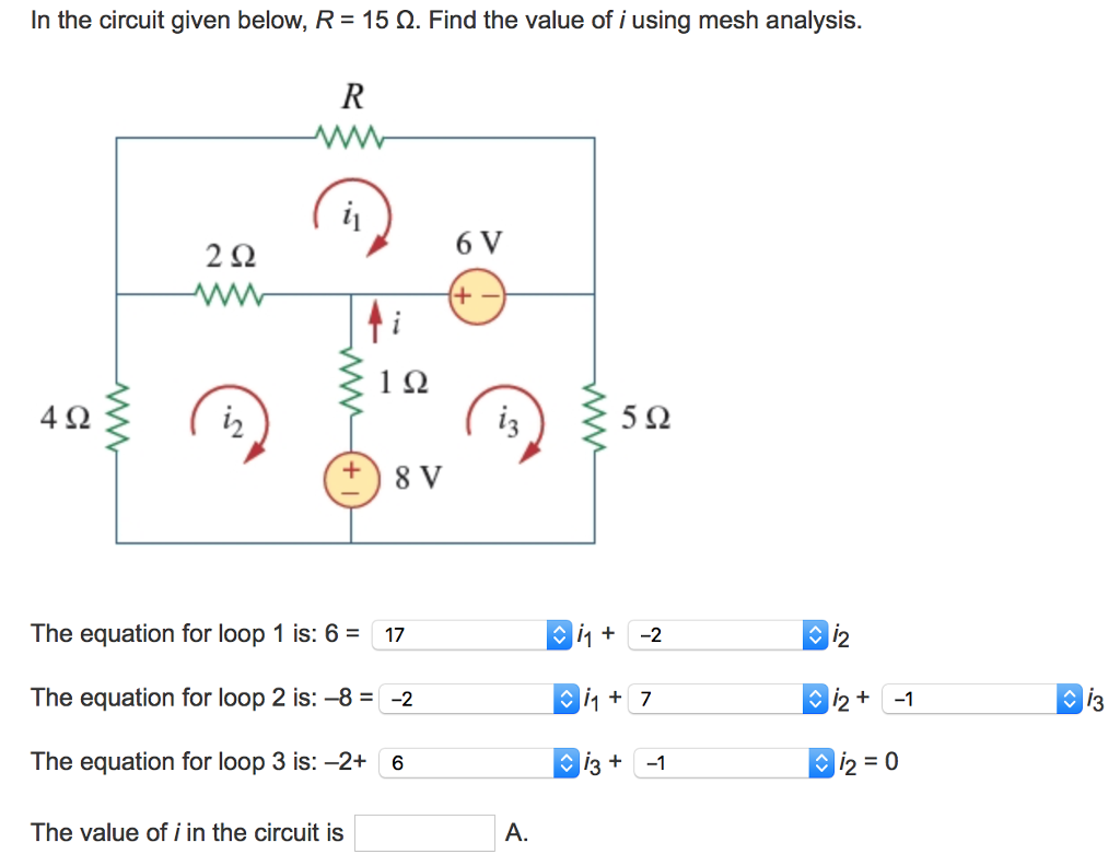 Solved In the circuit given below, R=15ohms. Find the value | Chegg.com