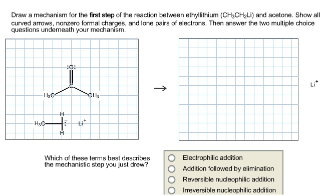 Solved Draw a mechanism for Ihe first step of the reaction | Chegg.com