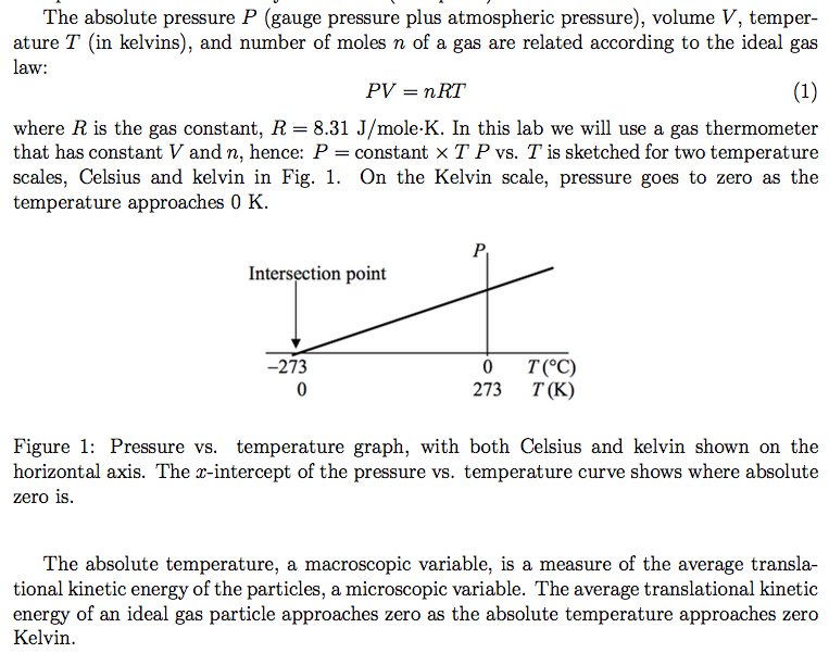 Solved Pressure vs. Temperature Lab Analysis | Chegg.com