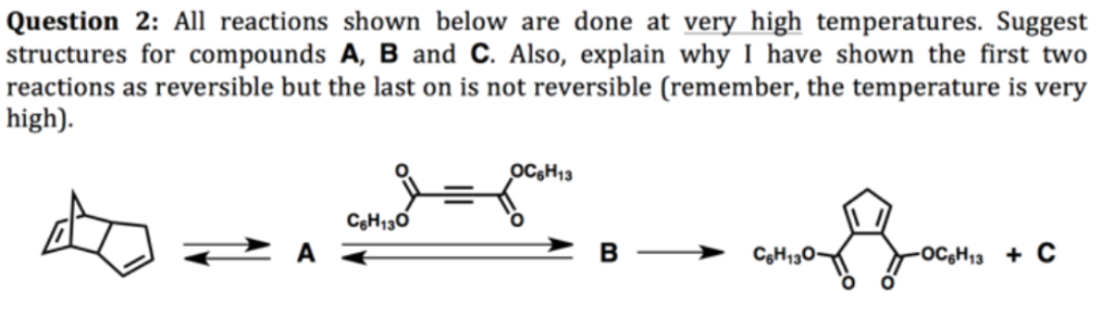 Solved All reactions shown below are done at very high | Chegg.com