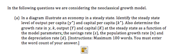 Solved In the following questions we are considering the | Chegg.com