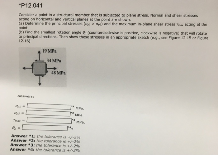 Solved Consider a point in a structural member that is | Chegg.com