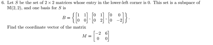 Solved Let S be the set of matrices who entry in the | Chegg.com