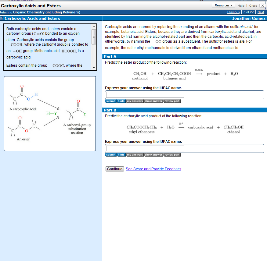 Solved Both carboxylic acids and esters contain a carbonyl | Chegg.com