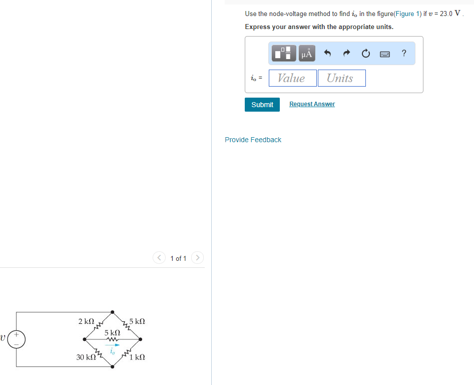 Solved Use the node-voltage method to find io in the | Chegg.com
