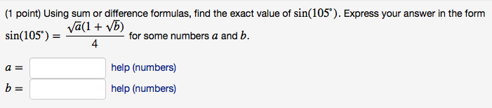 Solved difference formulas,find the exact value of | Chegg.com