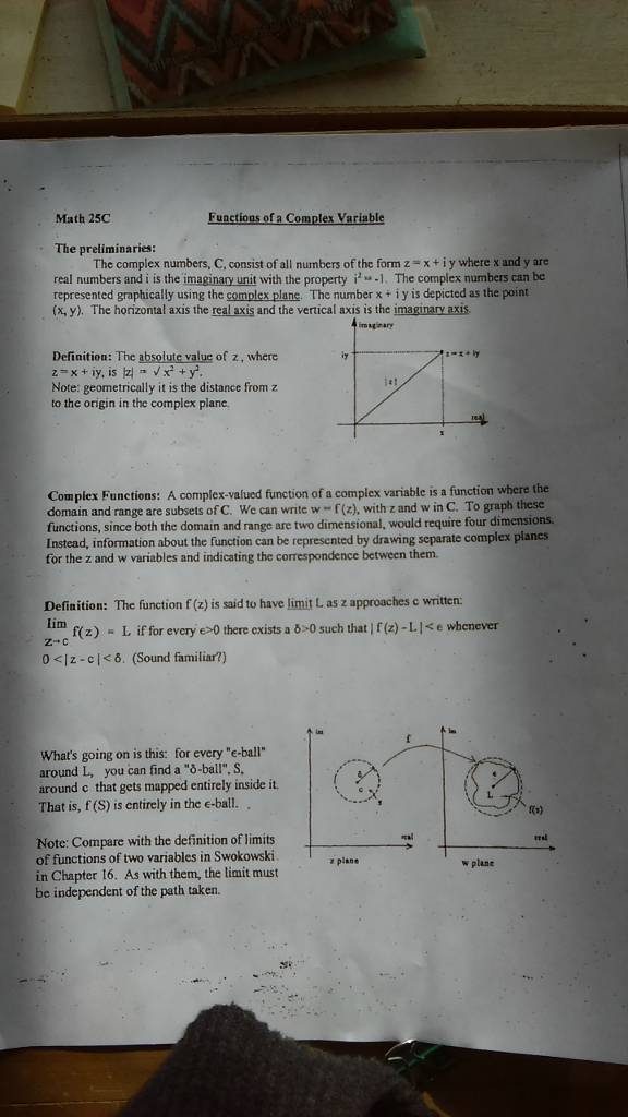 Solved Math 250 Functions of a Complex Variable The | Chegg.com