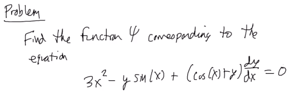 Solved Find the function Psi corresponding to the equation | Chegg.com
