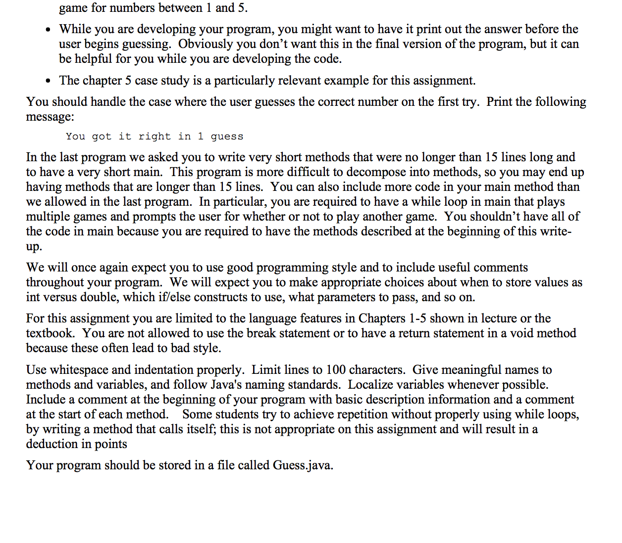 Solved This assignment will give you practice with while | Chegg.com