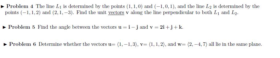 Solved The line L_1 is determined by the points (1,1,0) and | Chegg.com