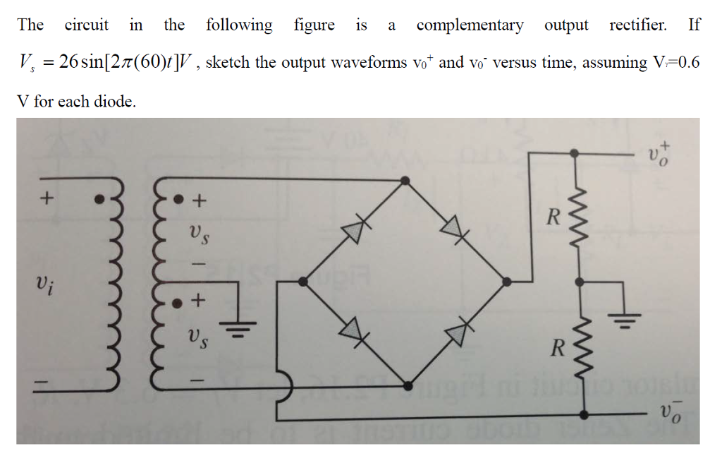 Solved The circuit in the following figure is a | Chegg.com