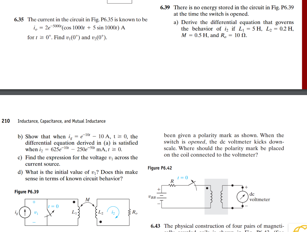 Solved There is no energy stored in the circuit in Fig. at | Chegg.com