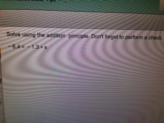 Solved Solve using the addition principle. Don't forget to | Chegg.com