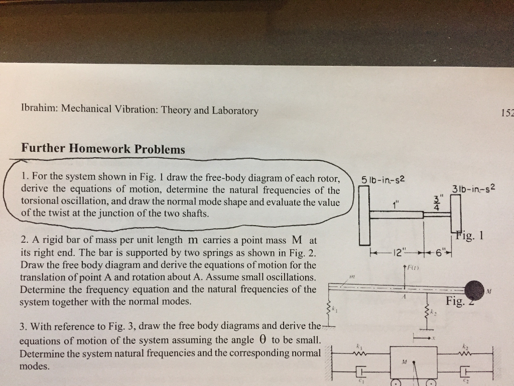 Solved Problem1) Draw the free-body diagram of each rotor, | Chegg.com Solved Problem1) Draw the free-body diagram of each rotor, | Chegg.com