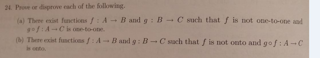 Solved Prove or disprove each of the following. There exist | Chegg.com