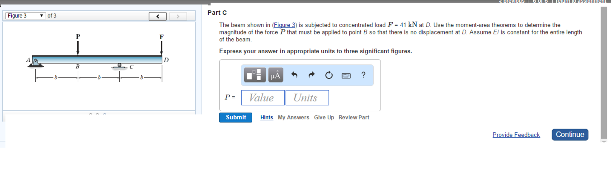 Solved Use moment-area theorems to determine the magnitude | Chegg.com
