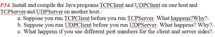 Solved Install and compile the Java programs TCPClient and | Chegg.com