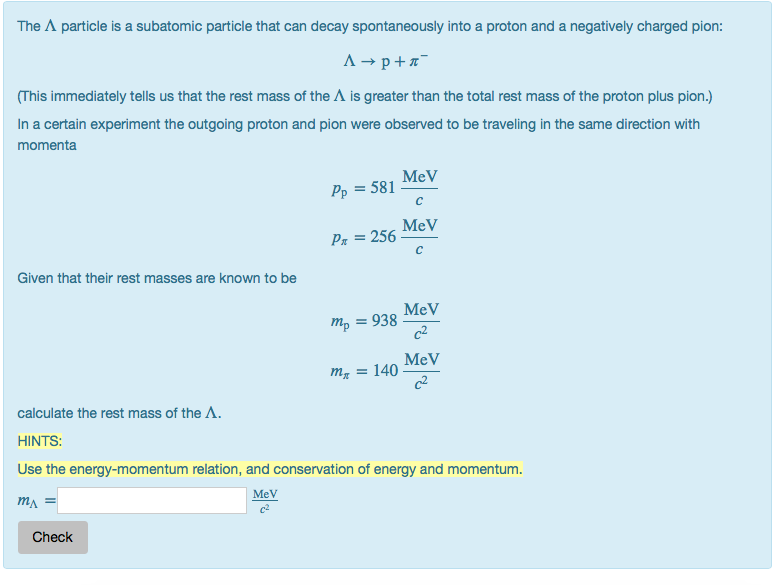 Solved The particle is a subatomic particle that can decay | Chegg.com